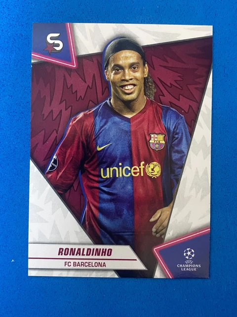 TOPPS SUPERSTARS CHAMPIONS League 2023-24 2024 n.196 Ronaldinho ...