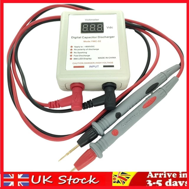 800V DIGITAL CAPACITOR Discharger High Voltage Discharging Tool for Electronic £17.99 - PicClick UK