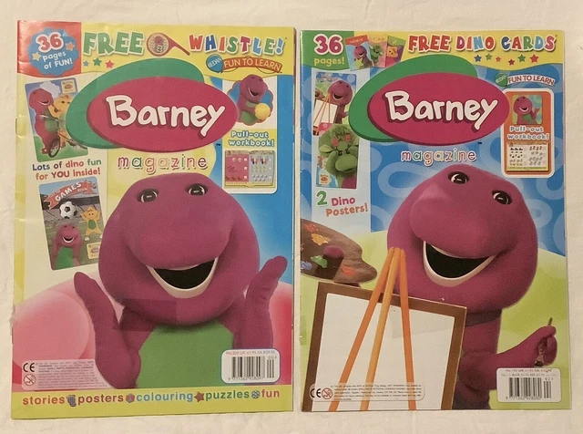BARNEY THE DINOSAUR Magazines No 192 & No 200 & Barney Activity Annual ...