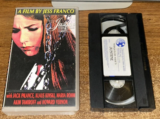 MARQUI DE SADE’S JUSTINE vhs JESS FRANCO Aka “Deadly Sanctuary” KLAUS ...