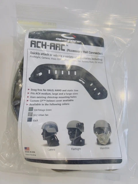 OPS-CORE ACH ARC Combat Helmet MICH Rail Kit - TAN - 25-99-301 EUR 72 ...