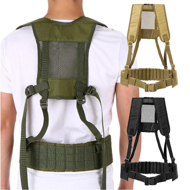TACTICAL CHEST RIG Bag Body Combat Chest Vest+Belt Armor Military ...
