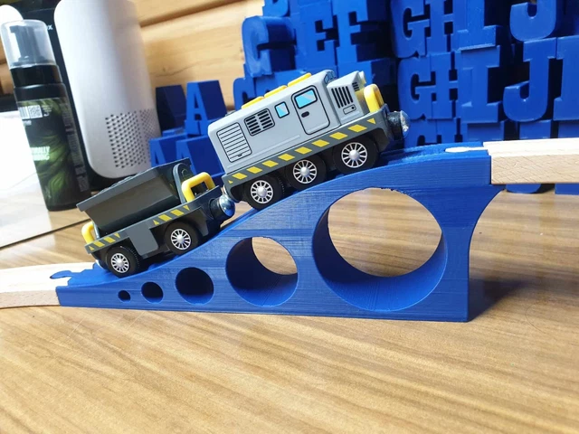 UP & DOWN Bridge Wooden Train Track Set (Brio, Thomas, Ikea Lillabo ...