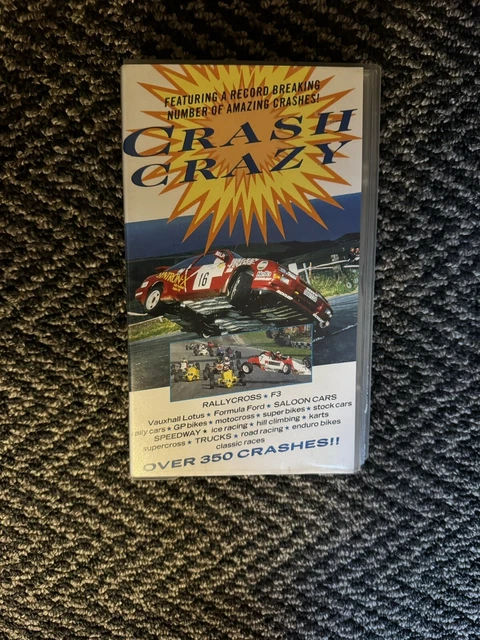RARE VHS CRASH Crazy + De 200 Accidents Spectaculaires (K7 Cassette ...