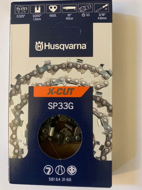 CATENA MOTOSEGA HUSQVARNA x-cute sp33G 66 maglie 325 canale 1.3m 581643166 EUR 16,30 - PicClick IT