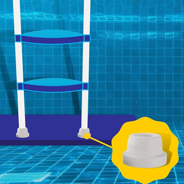SWIMMING POOL RUBBER Stopper Pool Ladder Rubber End Caps Swimming Pool ...