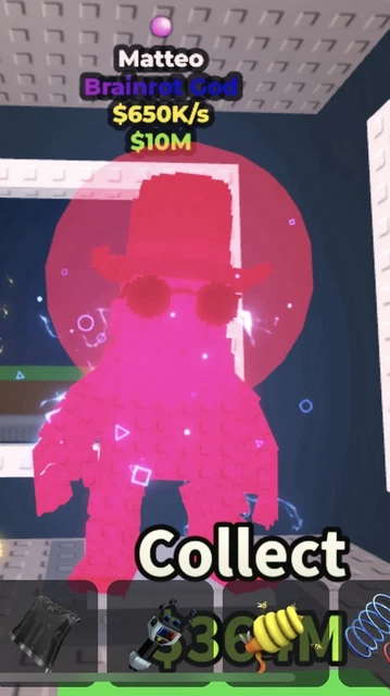 STEAL A BRAINROT:BRAINROT God Matteo Rainbow Mutation, Bubblegum Trait ...