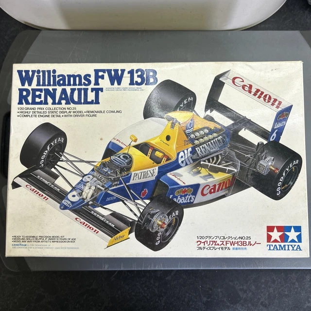 TAMIYA WILLIAMS FW13B 1:20 Scale Model Kit ( Part Built) £18.53 ...