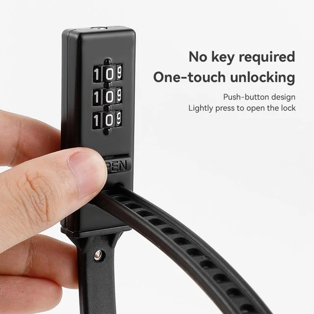 SECURE CABLE LOCK with Adjustable Design and Multiple Combinations for ...