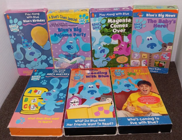 LOT OF 7 Blues Clues Educational VHS Tapes Nick Jr. Promo £47.97 ...