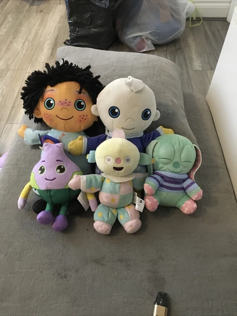 CBEEBIES MOON AND Me Full Set 5 Figure Plush Soft Toy Teddy Beanie ...