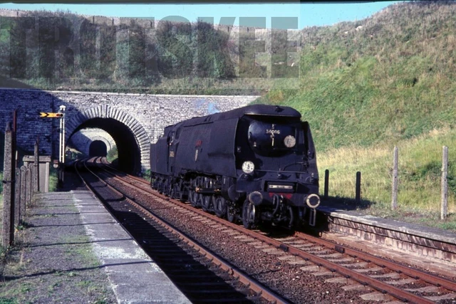 35MM SLIDE BR British Railways Steam Loco Class WCBB 34006 c1966 ...