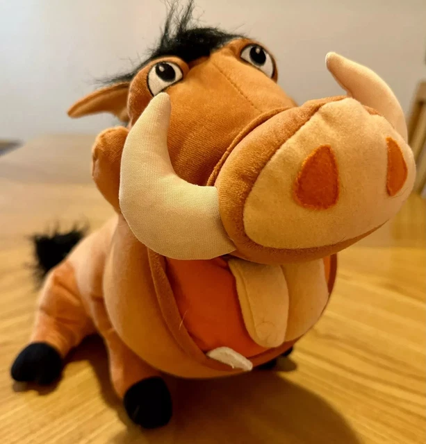 TALKING PUMBAA PLUSH Lion King Stuffed Animal Pumba Warthog Feed Me Bug ...