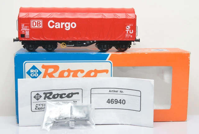 ROCO 46940 DB Cargo Shimms Covered Steel Wagon 31 80 467 2 086-4 EpV £ ...