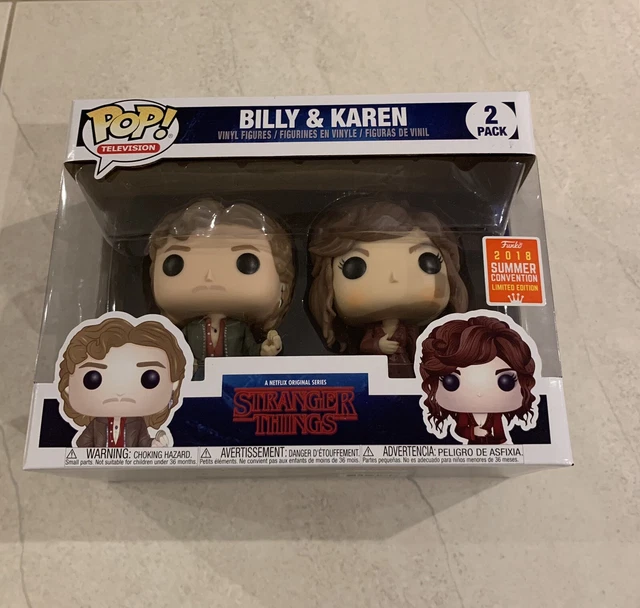 STRANGER THINGS BILLY & Karen 2PK SDCC 2018 FUNKO Pop Vinyl Figure ...