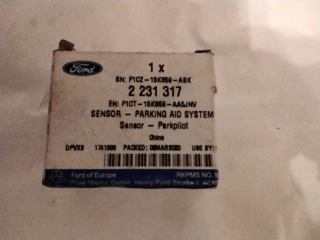 *GENUINE FORD* RANGER T6 MK1 Parking Sensor Rear 2231317 F1CT-15K859 ...