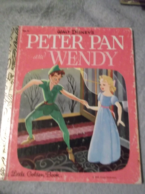 1981 WALT DISNEY'S Peter Pan and Wendy Little Golden Book $5.95 ...