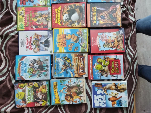 BUNDLE OF KIDS Dvd (Ice Age, Shrek, Toy Story, Kung Fu Panda, Bee Movie ...