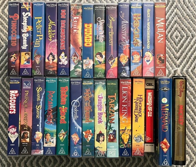 27 CLASSIC DISNEY Movies On PAL VHS. CHECK DESCRIPTION FOR AVAILABILITY ...