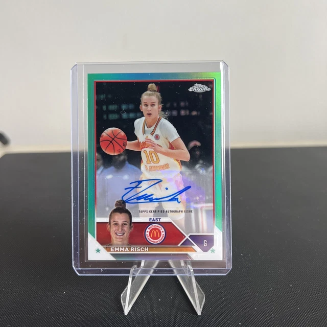 RÉFRACTEUR AUTO EMMA Risch Rc 2023 Topps Chrome Mcdonald's All American ...