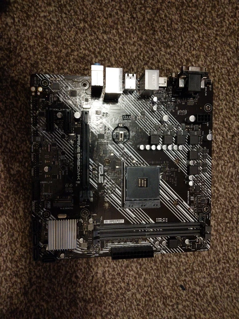 ASUS PRIME B450M-K II AM4 DDR4 AMD Motherboard Ryzen B450 (READ ...