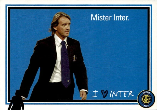 CARTOLINA ROBERTO MANCINI Inter con autografo Promocard Collection n 26 ...