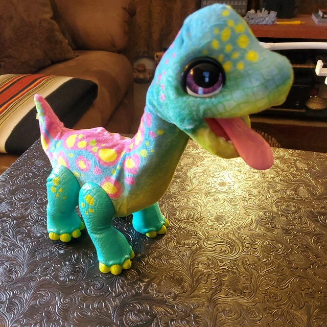 FURREAL SNACKIN’ SAM the Bronto Interactive Animatronic Plush Toy, Ages ...