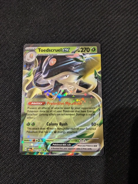 TOEDSCRUEL EX 022/197 Double Rare Pokemon Obsidian Flames EUR 5,20 ...