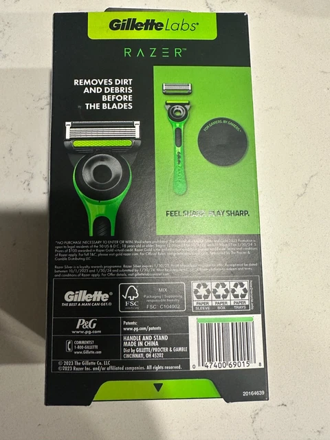 NEW GILLETTE X Razer Mens Razor Limited Edition Gillette Labs Razer ...