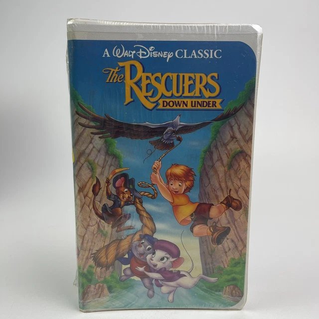 THE RESCUERS DOWN Under VHS 1991 Walt Disney Black Diamond Edition ...
