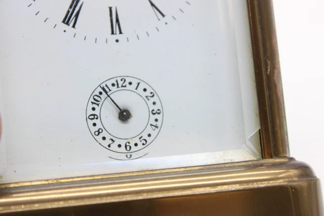 A VINTAGE MATTHEW Norman Alarm 5 Glass Brass Carriage Clock For Parts ...