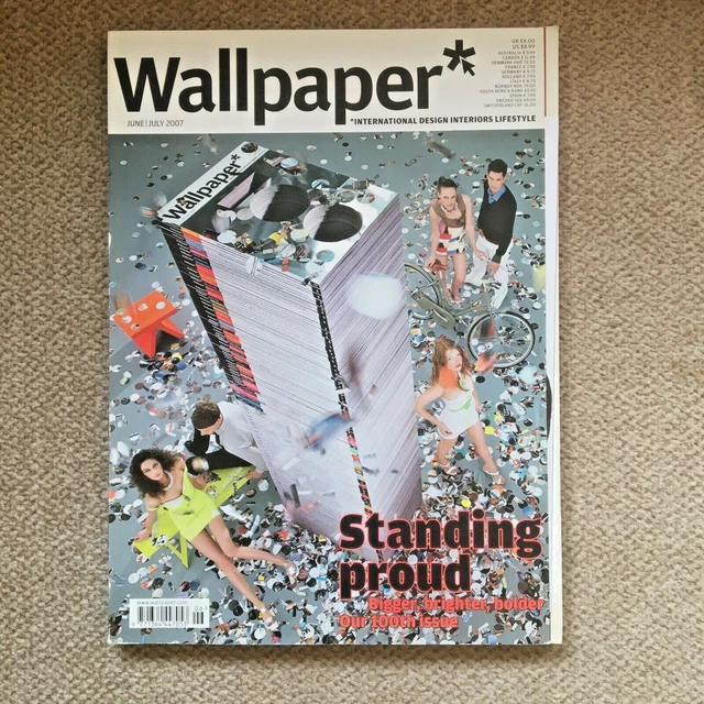 MAGAZINE VINTAGE WALLPAPER n° # 100 juillet 2007 standing proud 100th ...