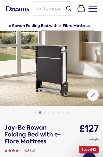 FOLD UP BED Single £83.90 - PicClick UK