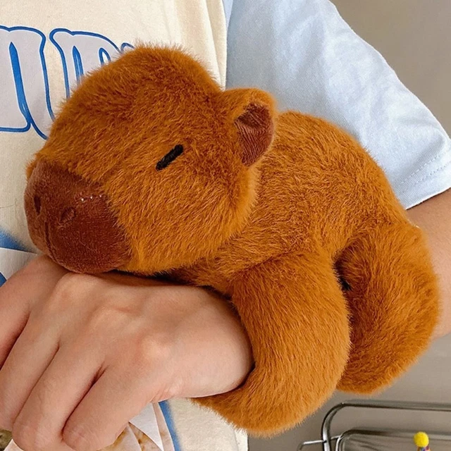 CAPYBARA RODENT PLUSH Doll Slap Bracelet Capybara Plush Wrist Band Home ...