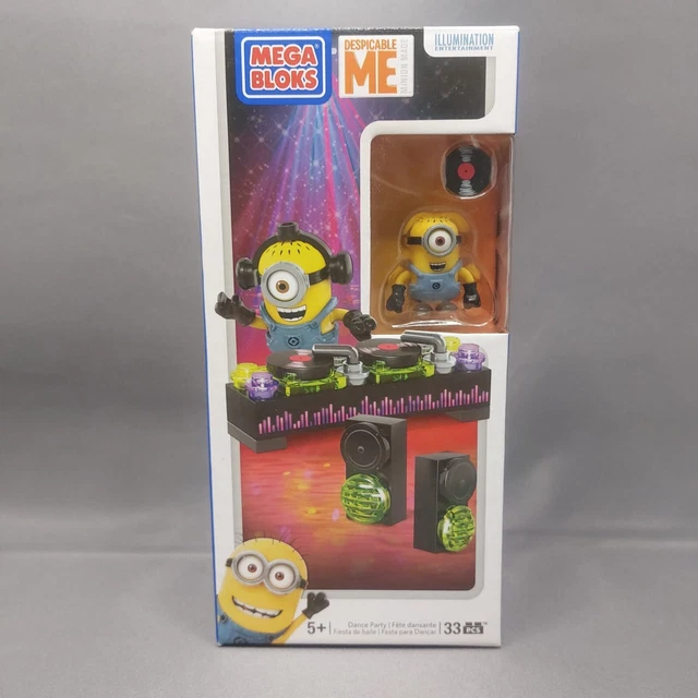 MEGA BLOKS DESPICABLE Me Minion Dj Dance Party Mini Figure Toy Rare ...