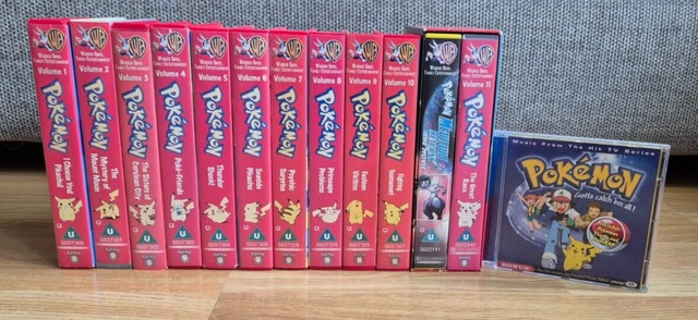 POKEMON ORIGINAL TV Series & Mewtwo Returns VHS + Music CD - 12 tapes ...