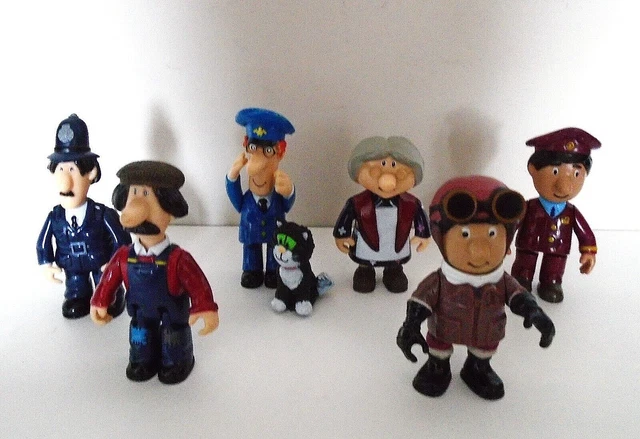 POSTMAN PAT LARGE figures: Pat, Mrs Goggins, Ted Glen, PC Selby, Ajay ...