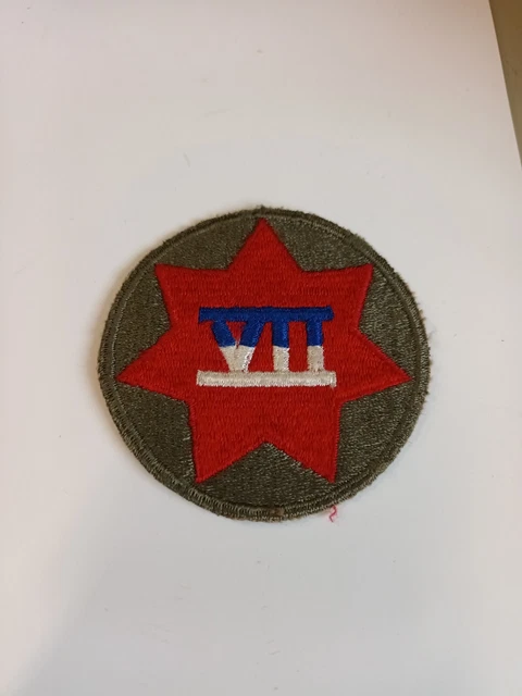PATCH ARMÉE US 7th ARMY CORPS ww2 ORIGINAL EUR 10,00 - PicClick FR