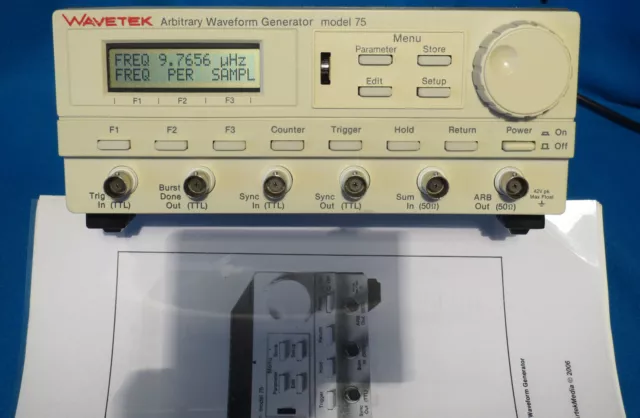 Wavetek ~ Model 75 ~ Arbitrary Waveform Generator ~ 10mhz 1khz £90 00
