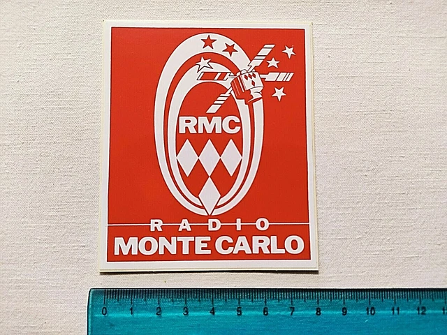 VINTAGE 80'S 1980S Monte Carlo Rmc Old Sticker Radio Sticker Sticker ...