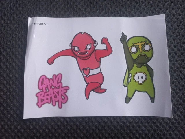 GANG BEASTS COLLECTIBLE Stickers - Official Gaming Collectible Switch ...