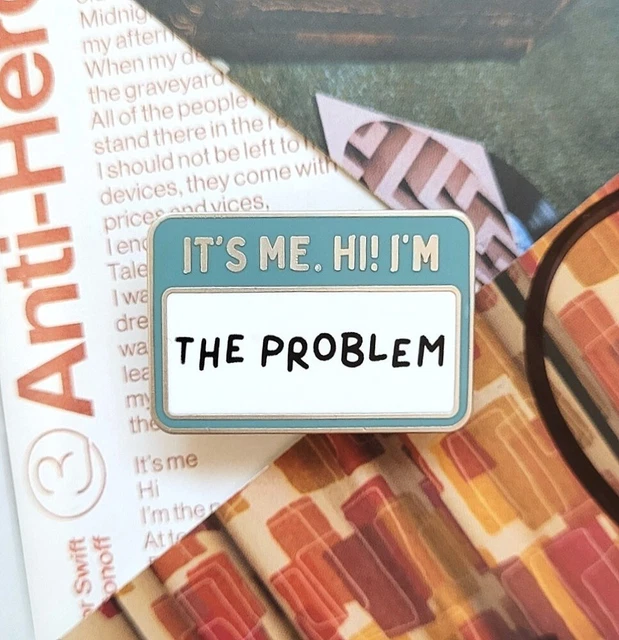 TAYLOR SWIFT ANTI-HERO Name Tag Enamel Pin £8.00 - PicClick UK
