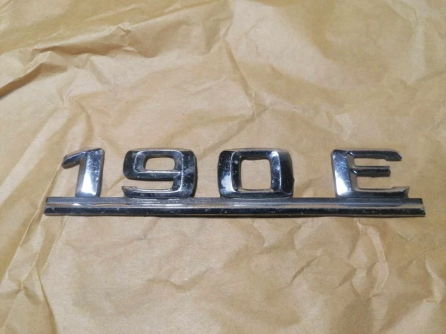 TYPENZEICHEN TYPENSCHILD SCHRIFTZUG Emblem Mercedes 190E 190 E W201 EUR ...