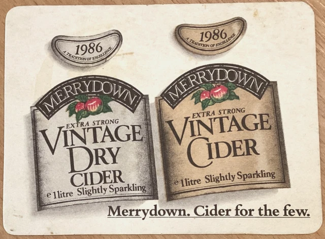 MERRYDOWN CIDER FOR The Few Beer Mat £1.50 - PicClick UK