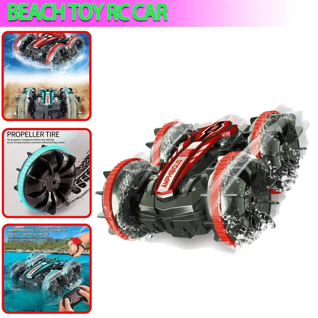 360° FLIP RACING Truck Large Remote Control Water and Land Stunt Car RC ...