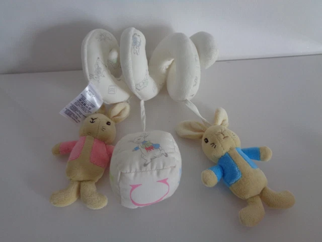 PETER RABBIT SPIRAL toy soft toy for cot pram £5.50 - PicClick UK