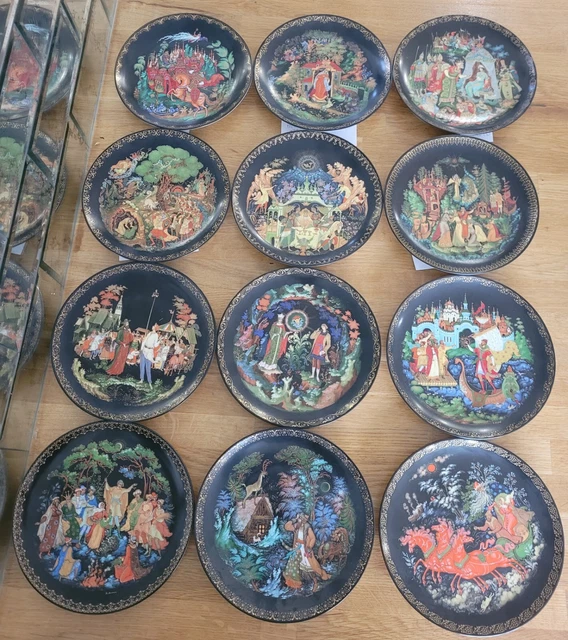 FULL SET 12 Russian Fairy Tales/ Legends Collectors Plates by Tianex ...