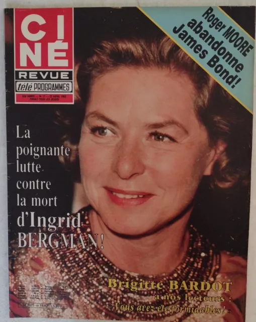 CINE REVUE / Ingrid Bergman-Brigitte Bardot- Nicholas Clay / 22 ...