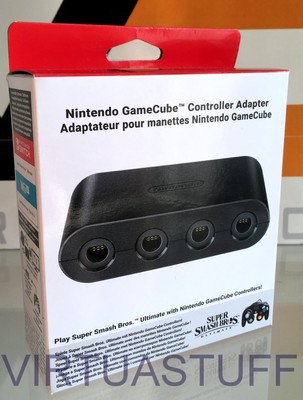 SUPER SMASH BROS Ultimate GameCube Controller Adapter Nintendo Switch ...