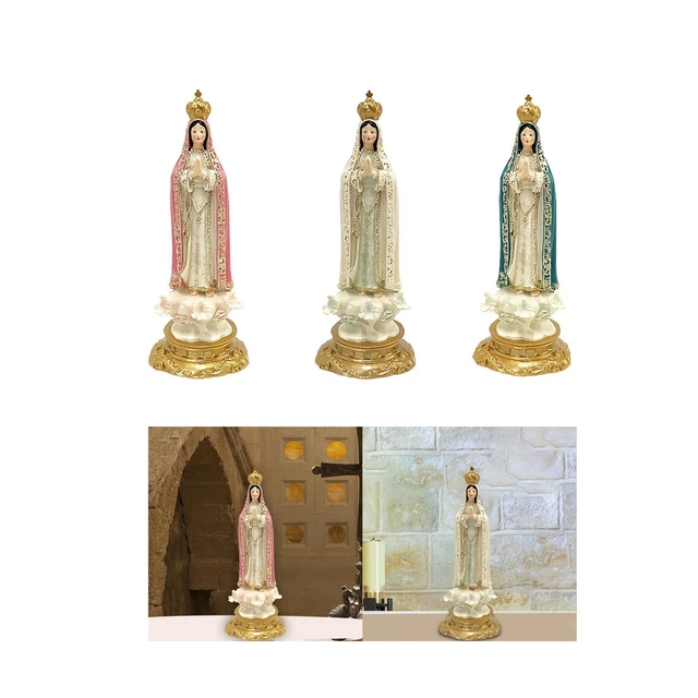 OUR LADY OF Fatima Figurine,Blessed Mary Statue Tabletop Ornament ...